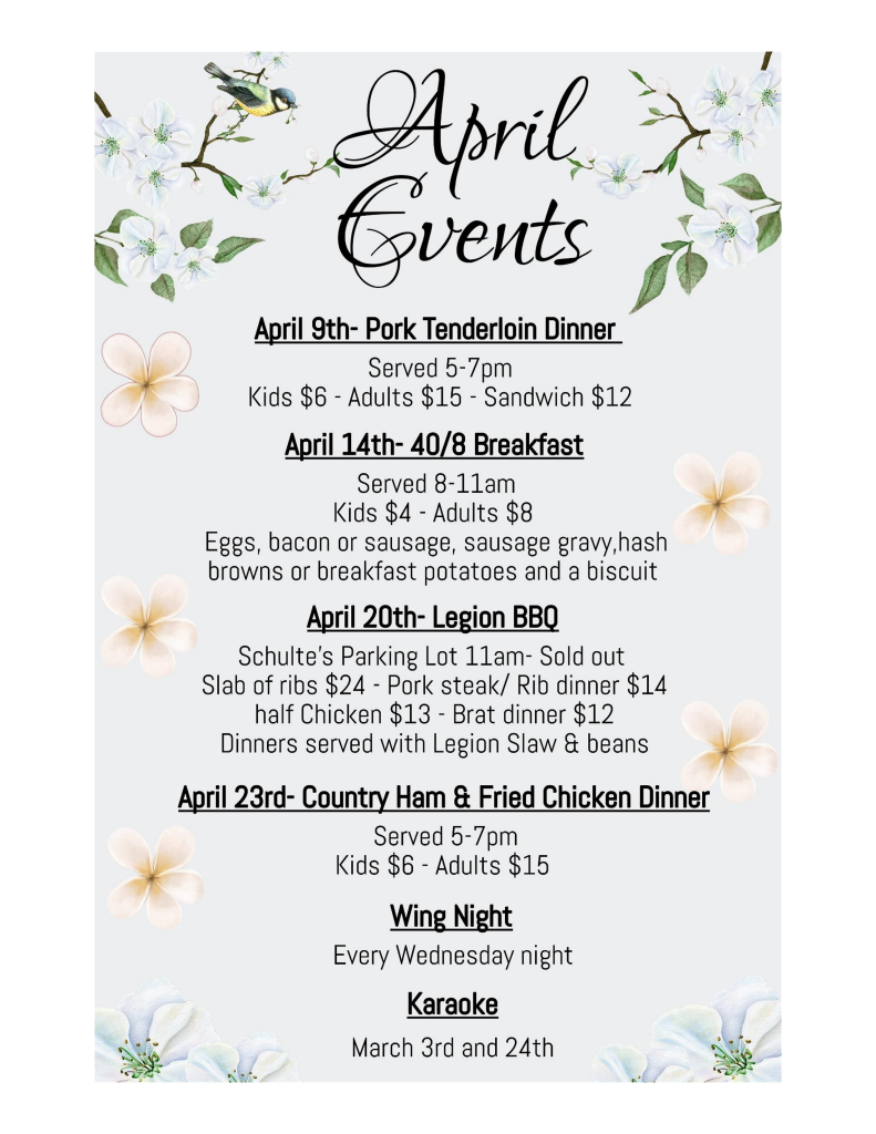 Calendar - The American Legion